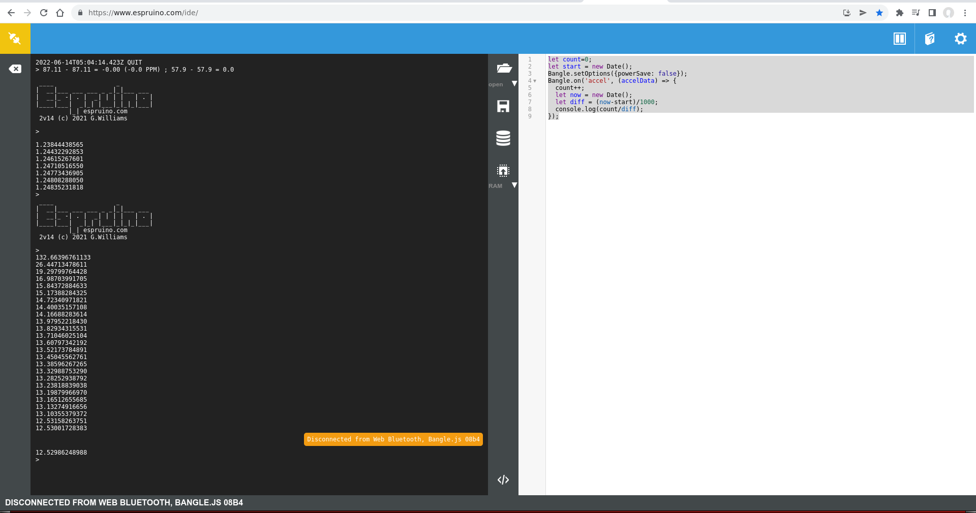 Accelerometer rate not always 12.5Hz · Issue #1958 · espruino/BangleApps · GitHub