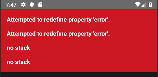 Attempted To Redefine Property Error No Stack · Issue 23954 · Facebookreact Native · Github