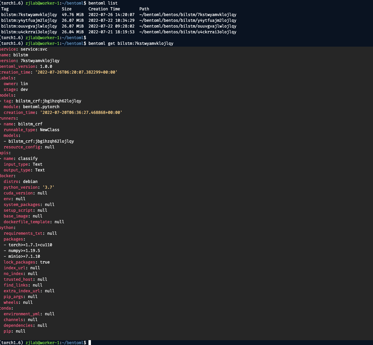 bug: bentoml containerize failed · Issue #2815 · bentoml/BentoML · GitHub