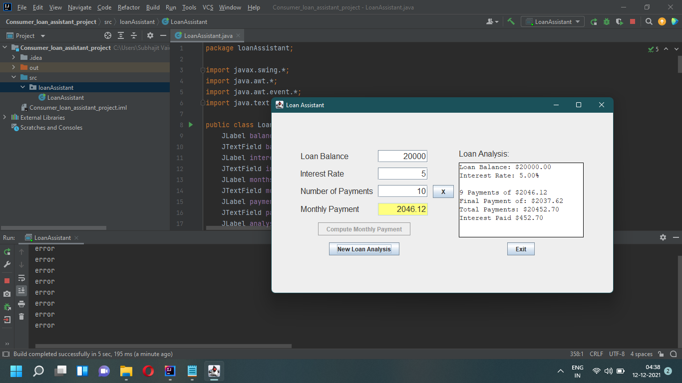 GitHub - subhajitbaidya/Consumer_loan_assistant_project: Loan Assistant