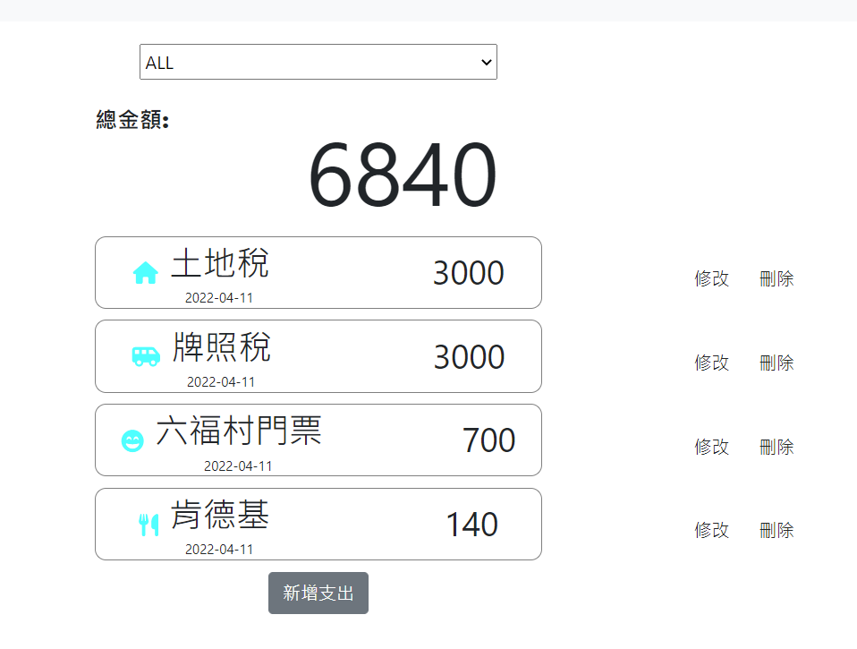 GitHub - changpusheng/expense-tracker: 提供不同使用者記帳
