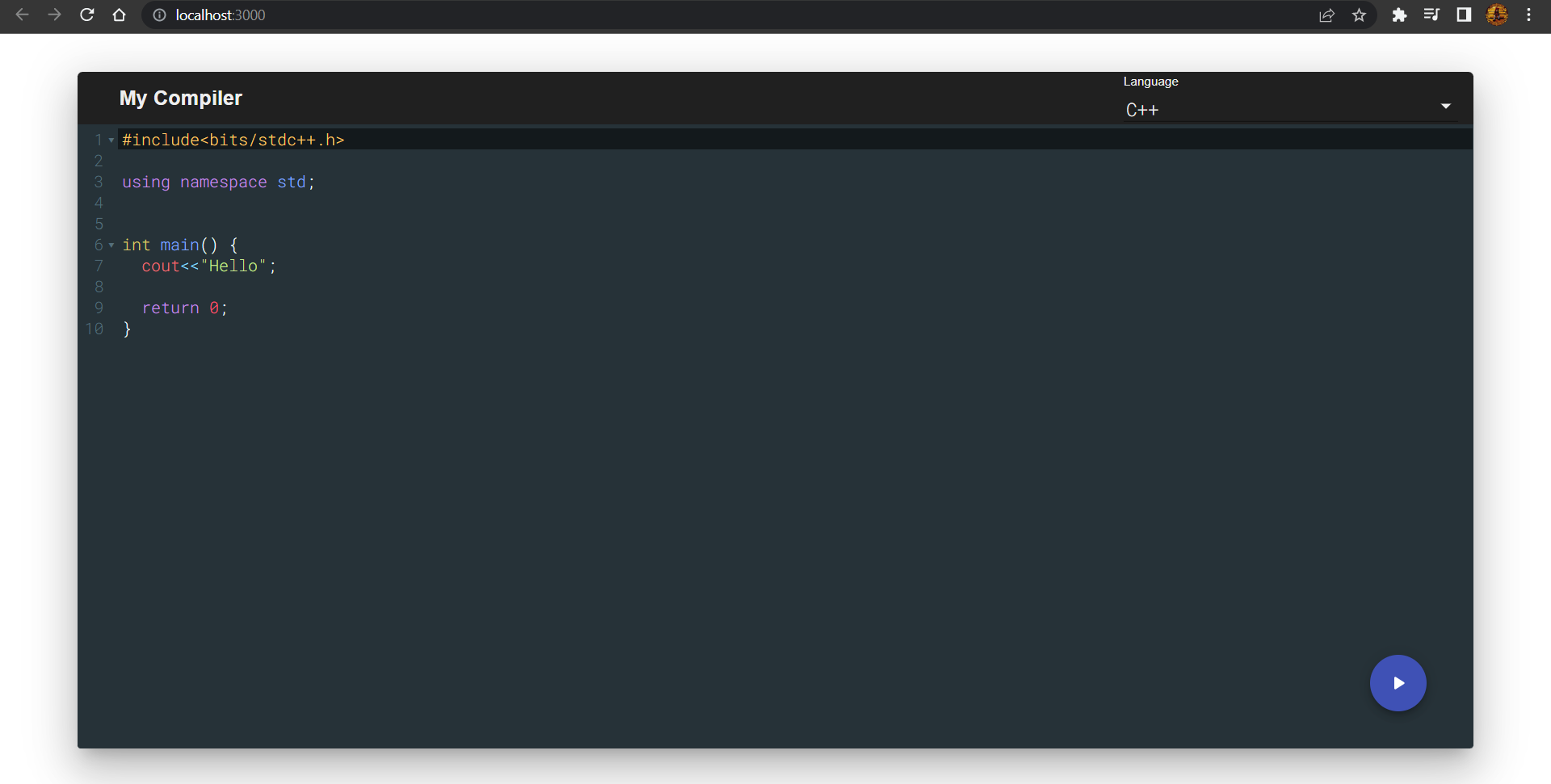 GitHub - ion-no/onlineCodeEditor