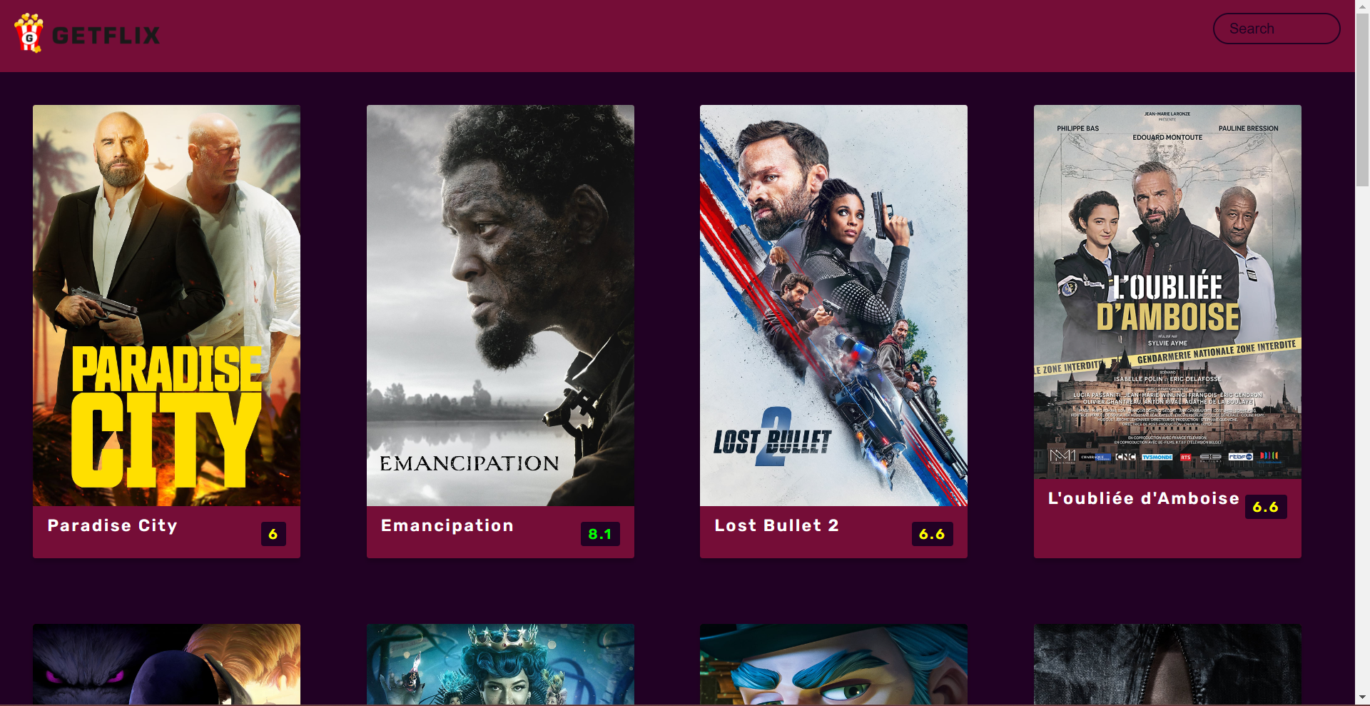 GitHub - gittushR/GetFlix: This application shows the details of a movie like its runtime, the ...
