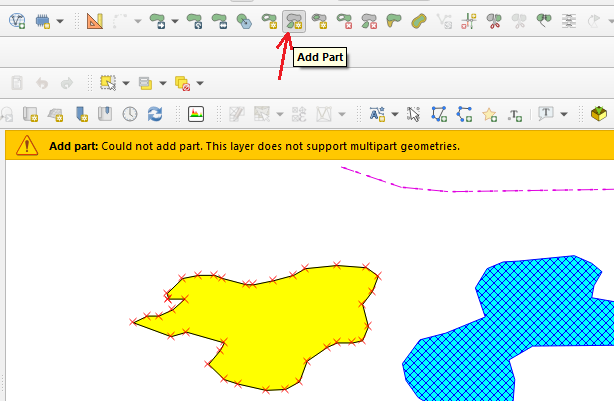Impossibility to add a part to a (polygon) feature of a .TAB layer (regression) · Issue #46644 ...