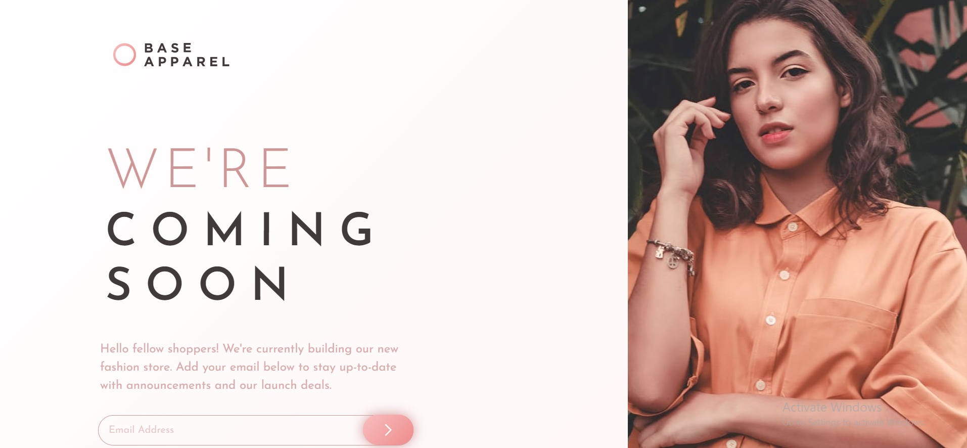 GitHub - salmafadlabdulrahman/base-apparel-coming-soon-master: A coming soon page for a website