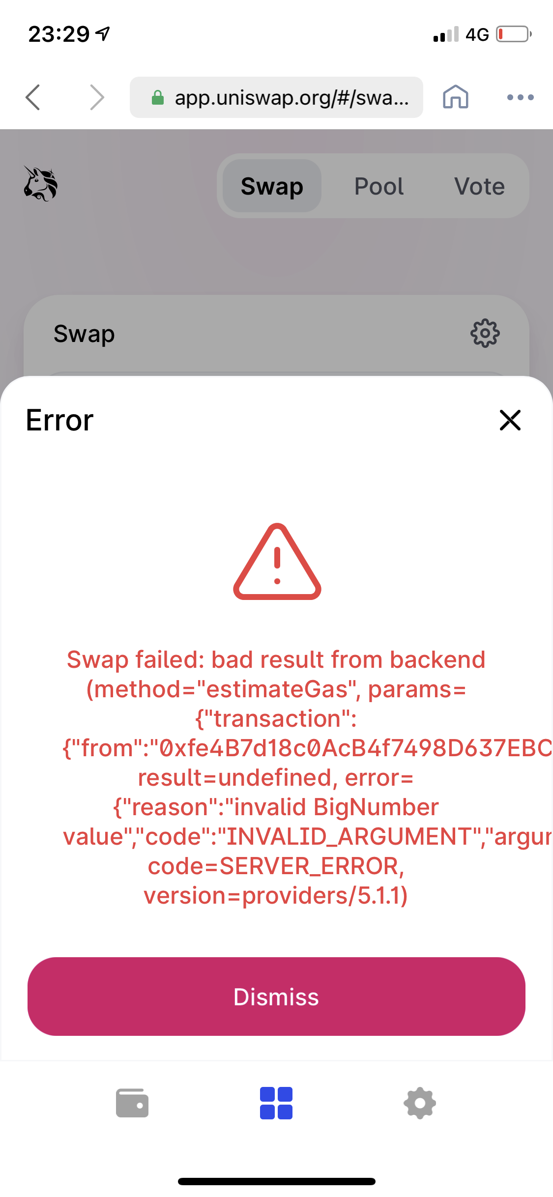 Gas estimation errors generate incomprehensible error messages. · Issue #1560 · Uniswap ...