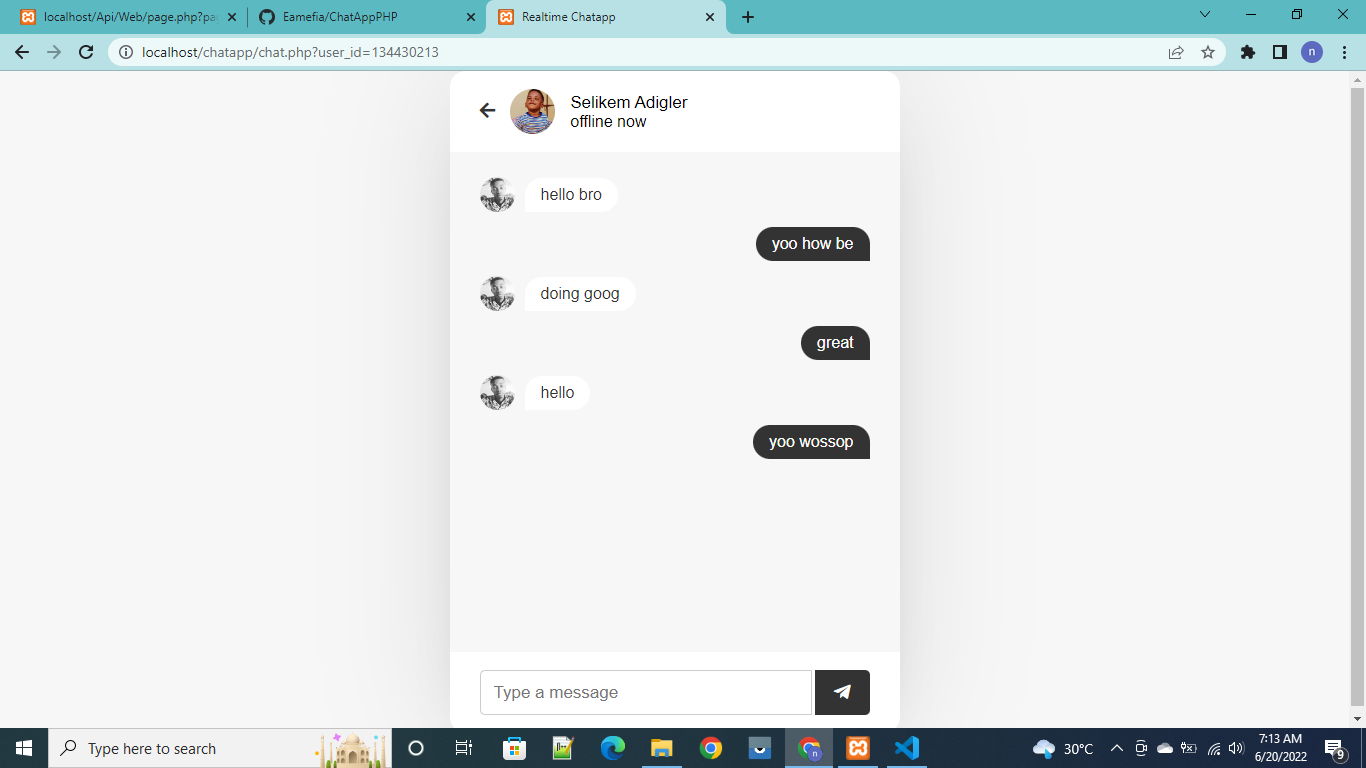 GitHub - Eamefia/ChatAppPHP