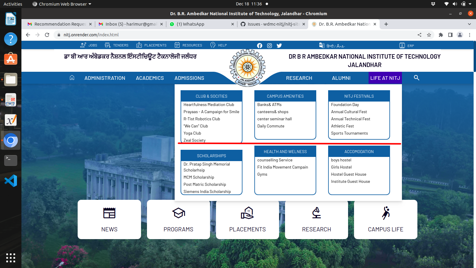 Vertical spacing problem in life at nitj · Issue #33 · wdmc-nitj/nitj-site · GitHub