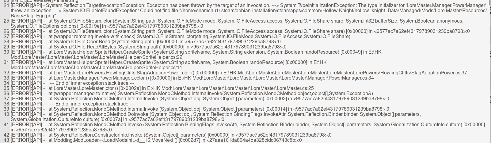 Failed to call constructor · Issue #13 · Korzer420/LoreMaster · GitHub