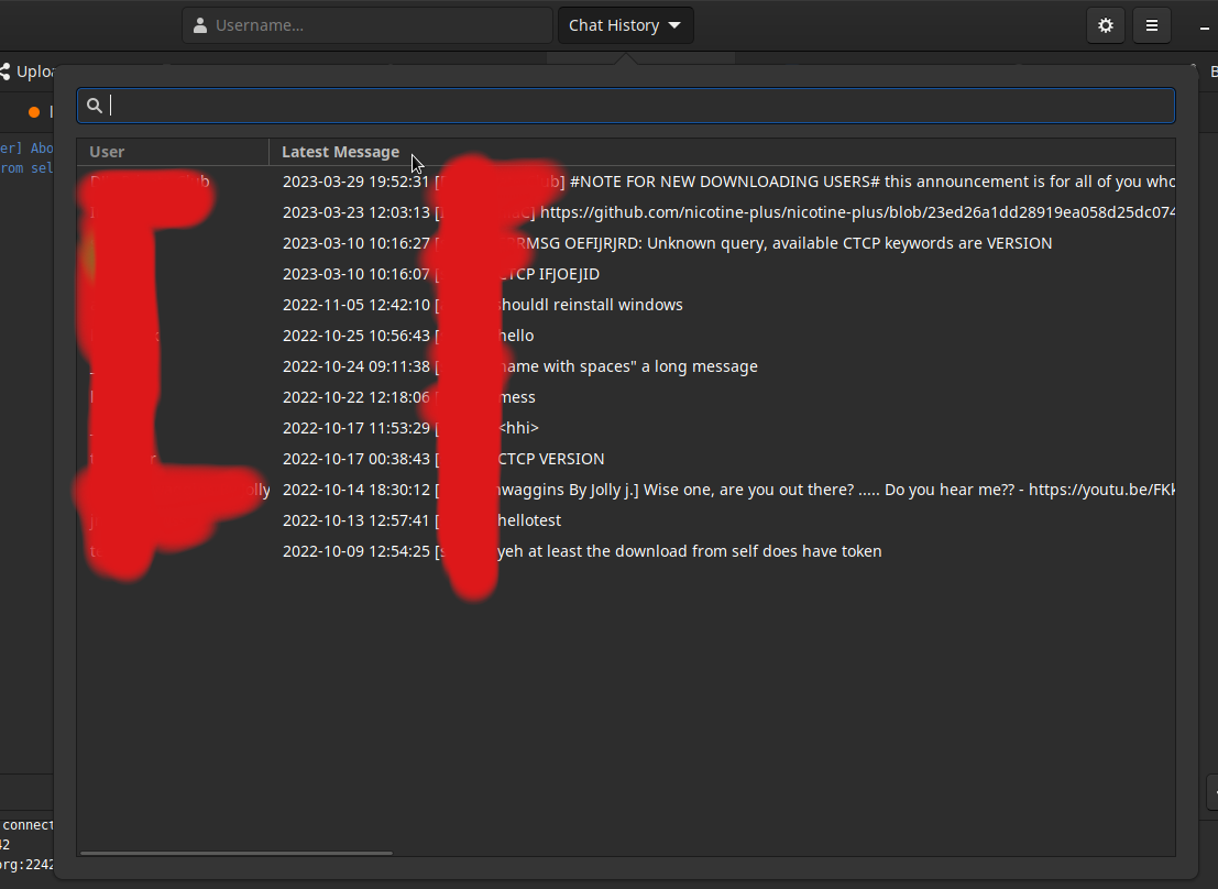 Show list of logged private chat users · Issue #2469 · nicotine-plus/nicotine-plus · GitHub