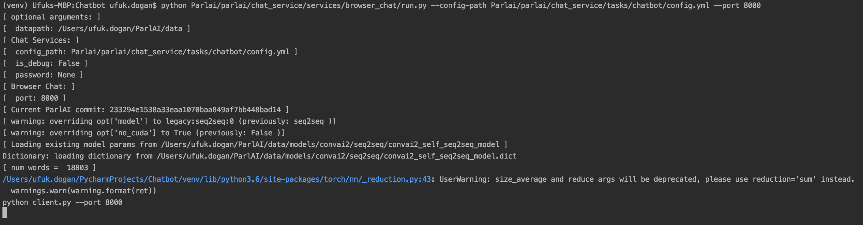 Implementing Blender 90M Chatbot model to a Website · Issue #2903 · facebookresearch/ParlAI · GitHub