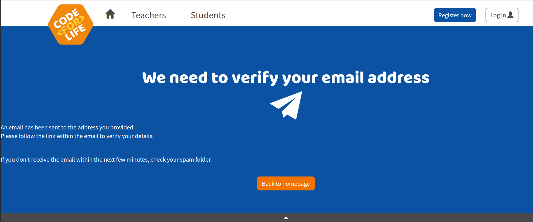 Wrong left alignment on the email verification page · Issue #705 · ocadotechnology/codeforlife ...