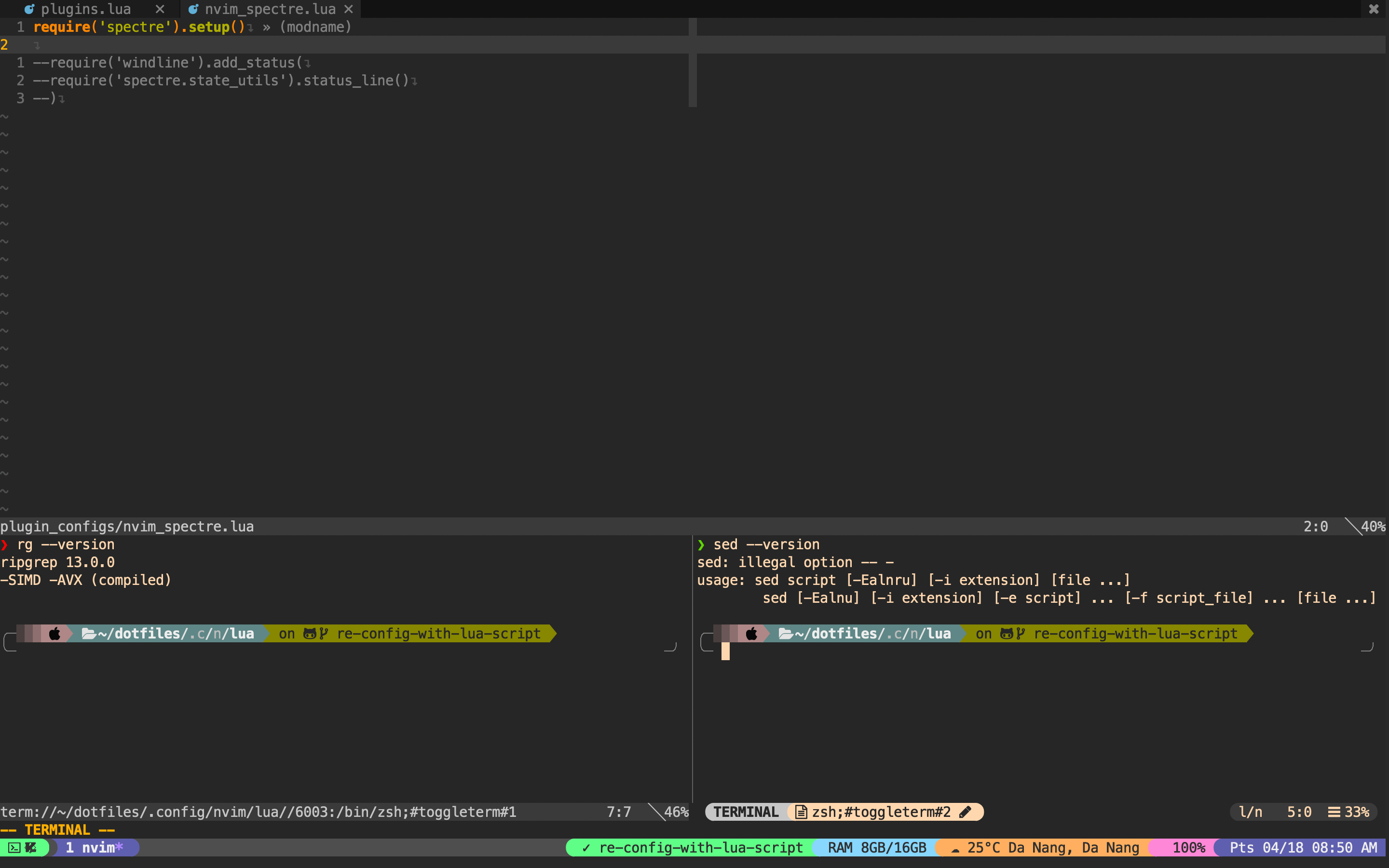 Search not working on Macbook M1 · Issue #65 · nvim-pack/nvim-spectre · GitHub