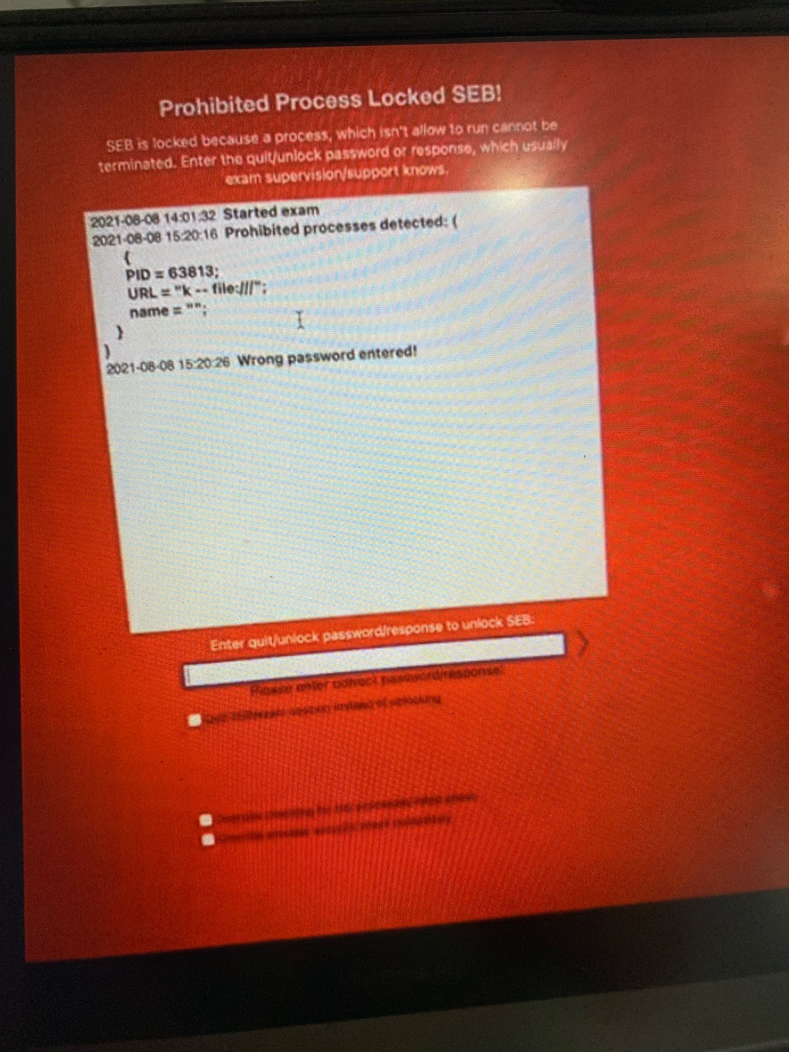 Deadly red screen · Issue #110 · SafeExamBrowser/seb-mac · GitHub