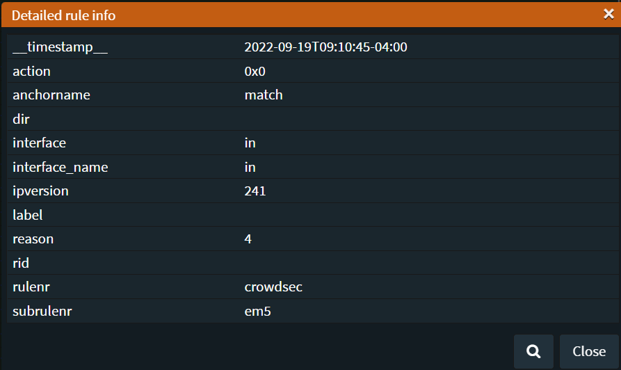 security/crowdsec: CrowdSec produces malformed PF logs · Issue #3115 · opnsense/plugins · GitHub