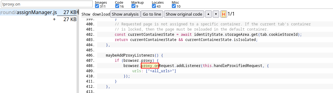 DNS resolved locally when using a proxy via Firefox Multi-Account Containers · Issue #2574 ...