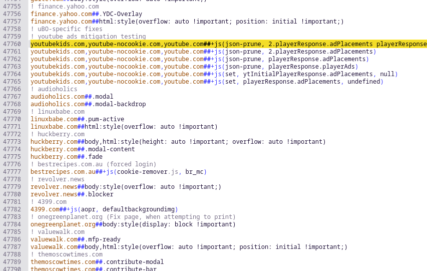 fanboy's annoyance: general vs ubo flavor · uBlockOrigin uBlock-issues ...