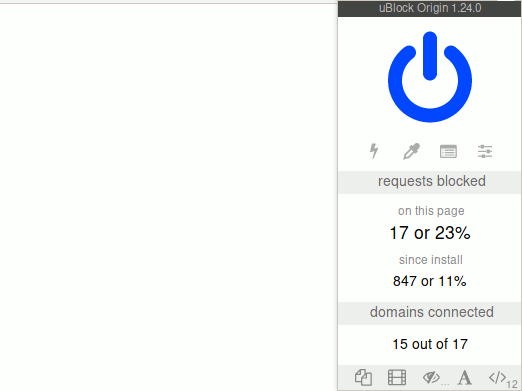 Quick guide: popup user interface · gorhill/uBlock Wiki · GitHub