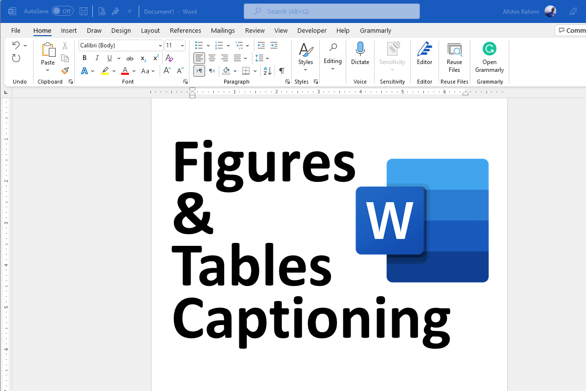 How To Insert Figure Captions And Table Titles In Microsoft Word