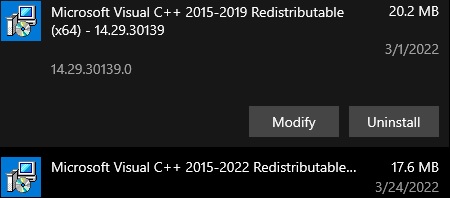 [Package Issue]: Microsoft Visual C++ 2015-2022 Redistributable · Issue ...