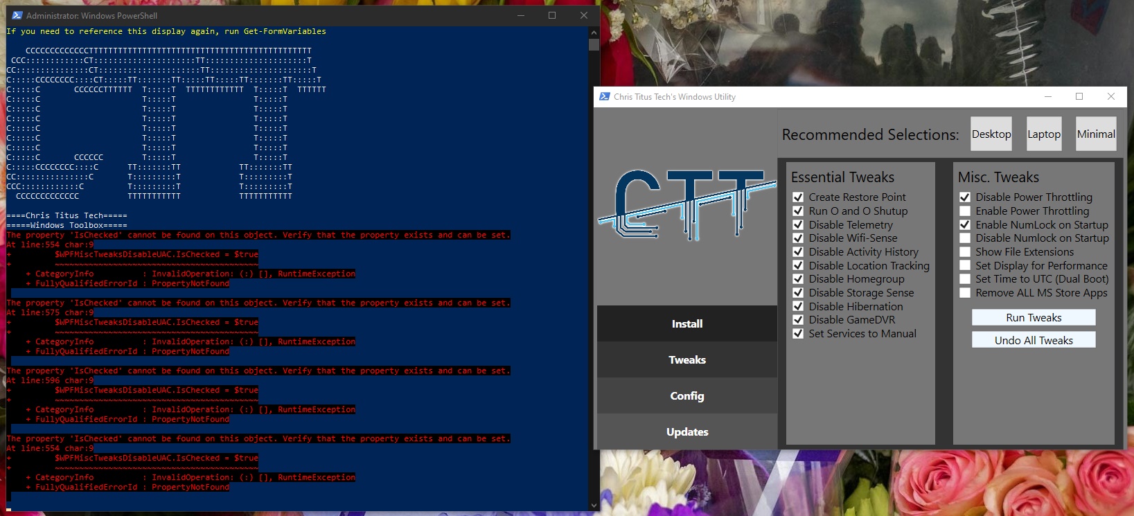 Error after today's update. · Issue #155 · ChrisTitusTech/winutil · GitHub