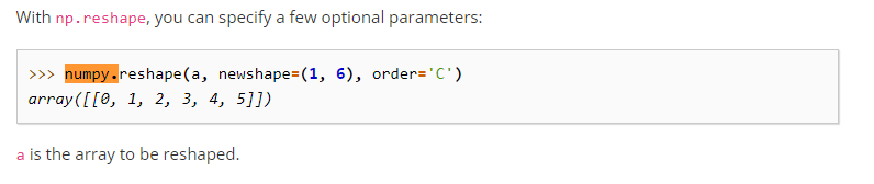 Doc Numpyreshape Used Instead Of Npreshape In Absolutebeginnershtml · Issue 20257 · Numpy
