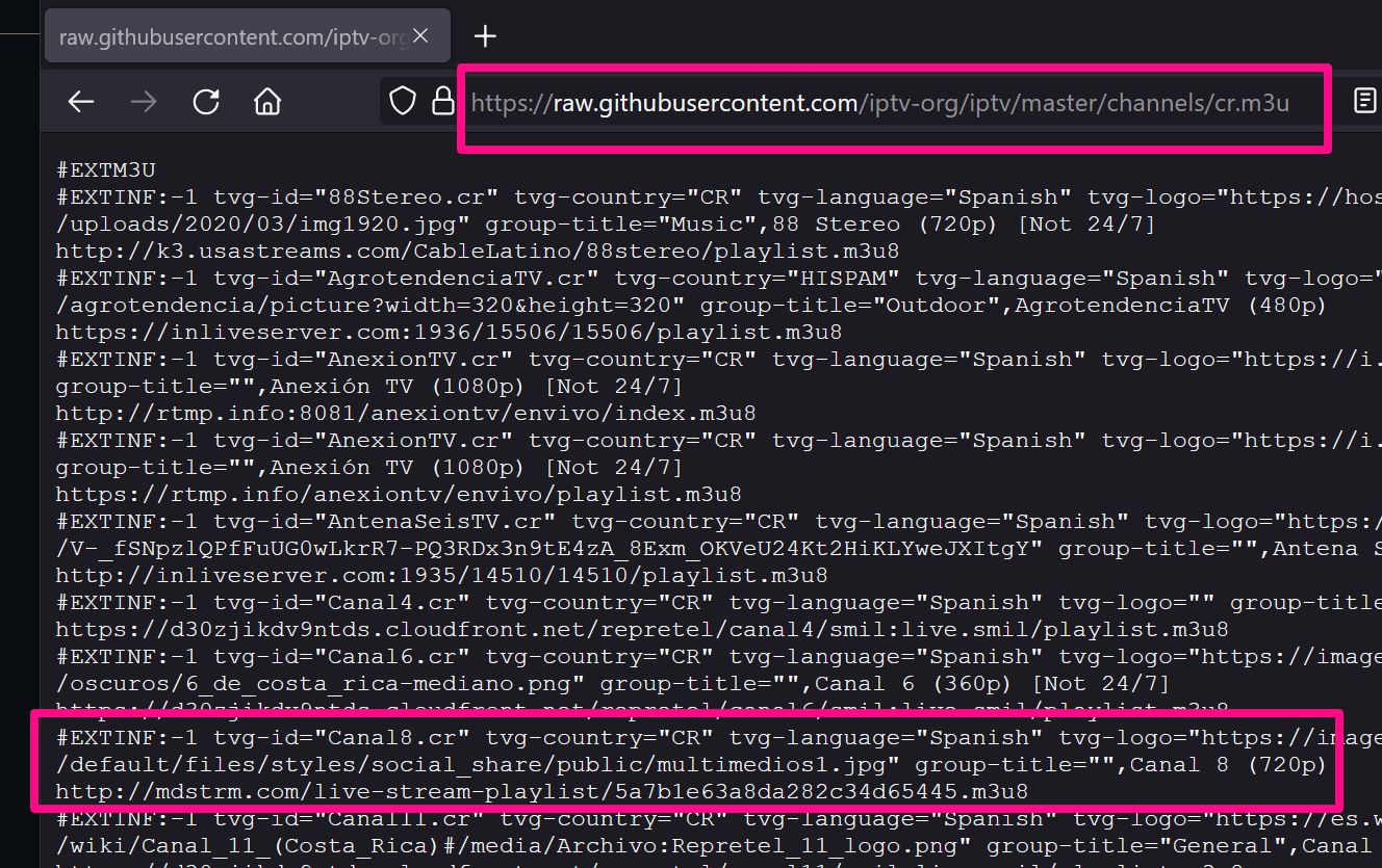 Multimedios Costa Rica (Canal 8) · Issue #6268 · iptv-org/iptv · GitHub
