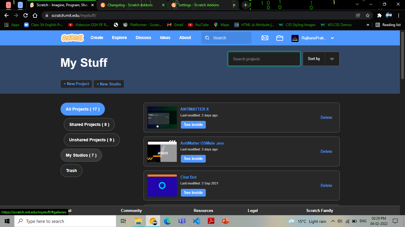 Mystuff page messed after update · Issue #4181 · ScratchAddons/ScratchAddons · GitHub