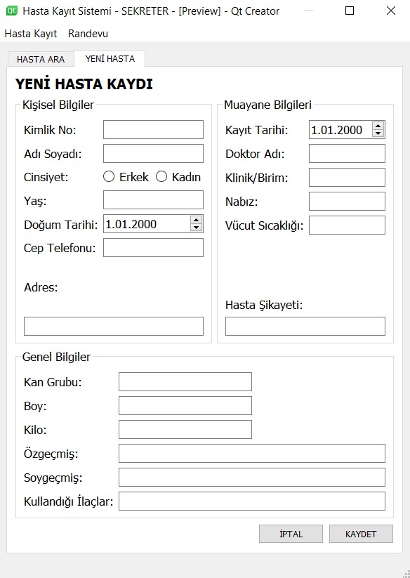GitHub - FurkanTurkay/PatientRecordSystem