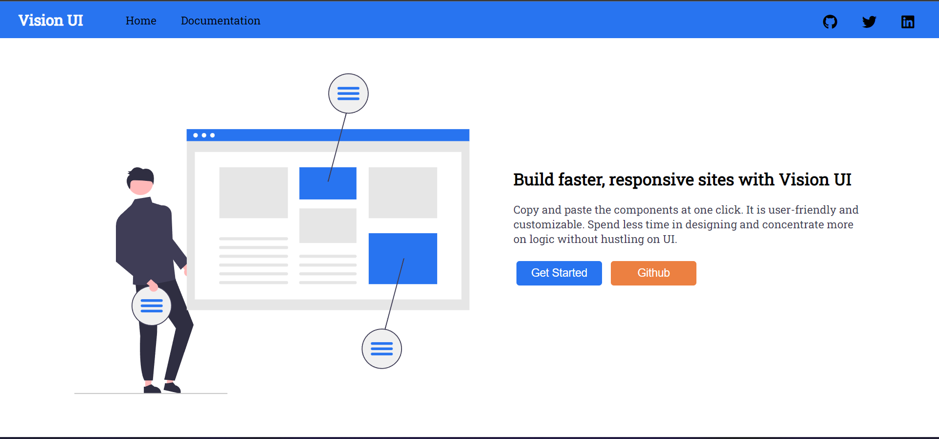 GitHub - sumitch29/Vision-UI: CSS Component library