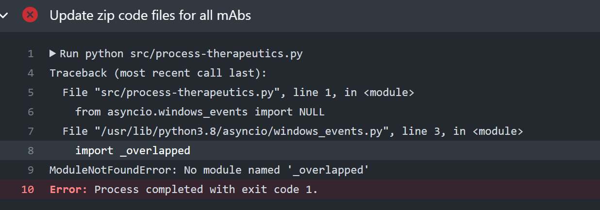 adapt to data feed changes of 3/16 · Issue #15 · rrelyea/evusheld-locations-history · GitHub