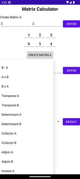 GitHub - ayckermann/Matrix-Calculator