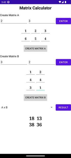 GitHub - ayckermann/Matrix-Calculator
