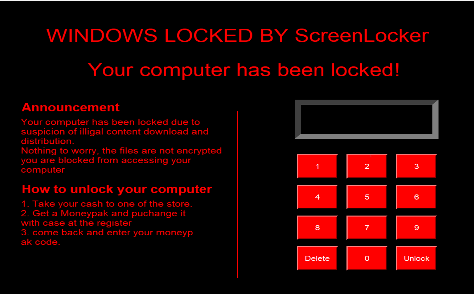 Github Farooq9 Screenlocker A Screen Locker Ransomware Is A Type Of