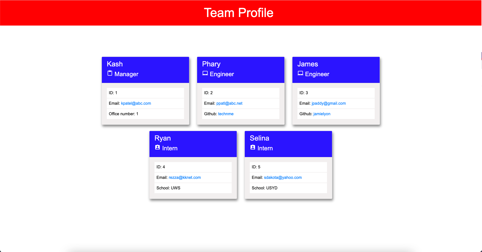 GitHub - kashpateltech/Team-Profile-Generator