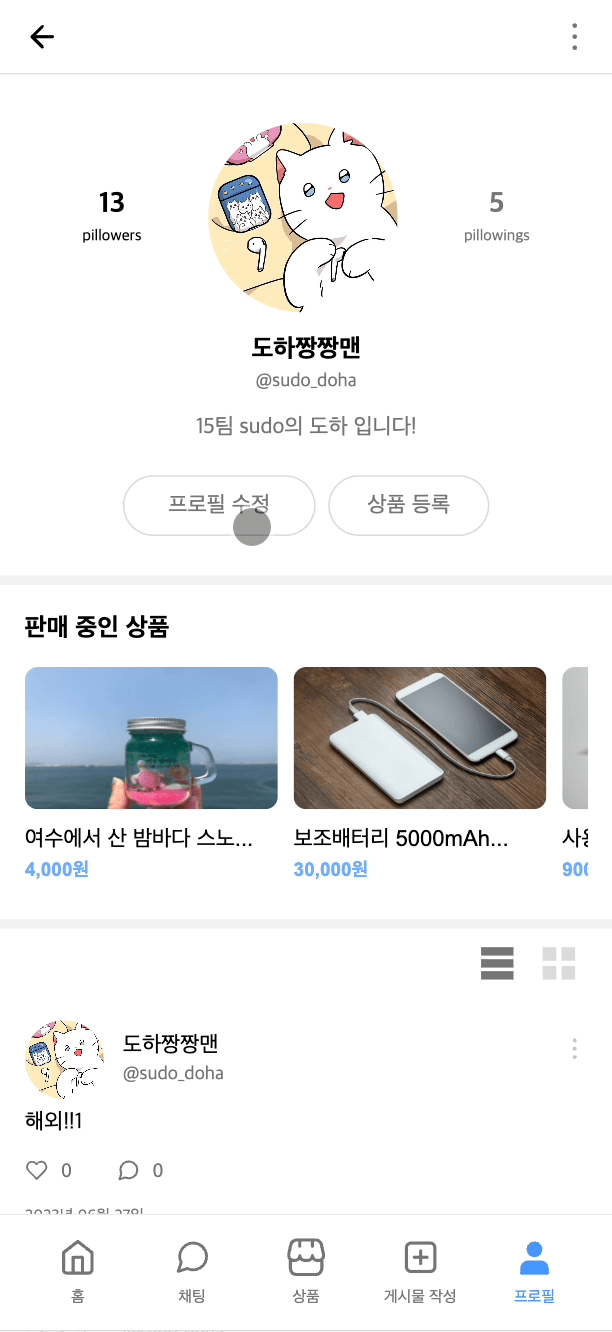 GitHub - FRONTENDSCHOOL5/final-15-Tripillow: 🛩️ 여행 경험을 공유하고, 개인간의 여행 용품과 외화를 거래하는 SNS 플랫폼
