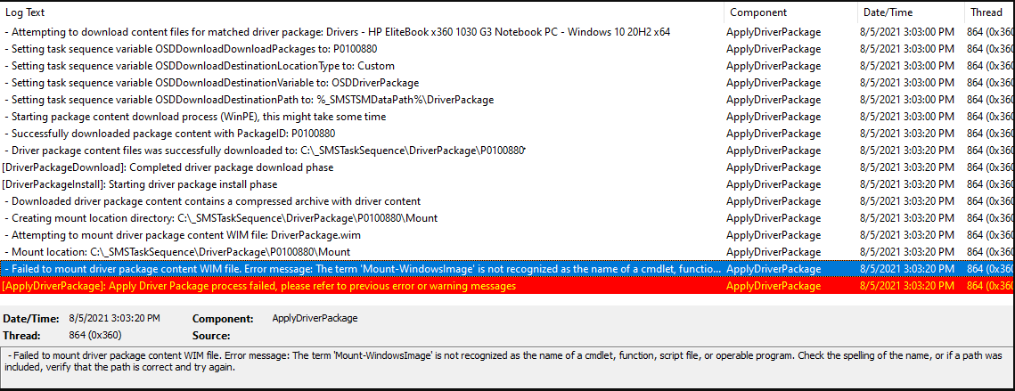 Bare metal 20H2- Mount-WindowsImage issue · Issue #114 · MSEndpointMgr ...