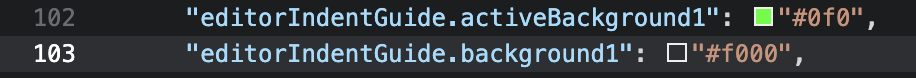 Indent guide transparency affects Active indent guide · Issue #189624 · microsoft/vscode · GitHub
