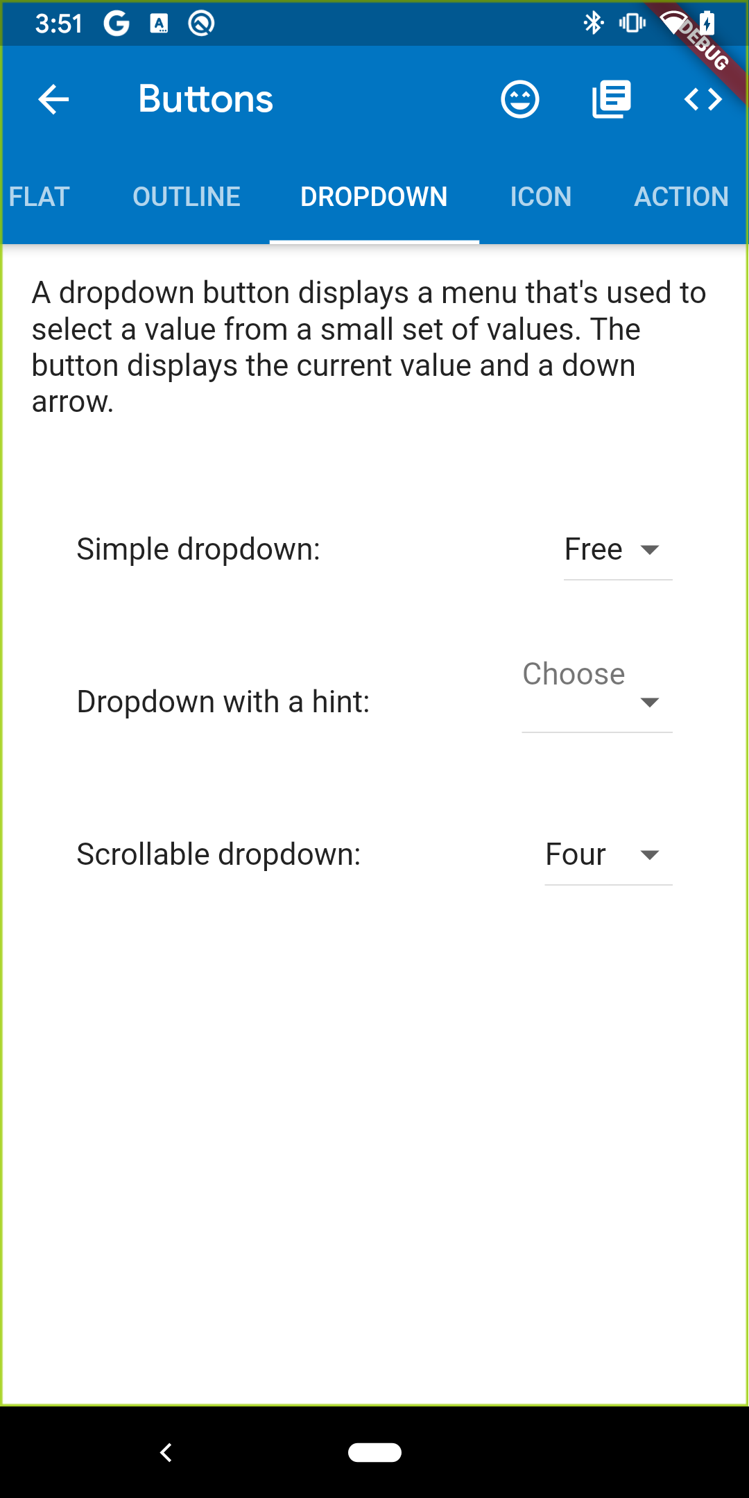 Dropdown menu hint changes size of dropdown, and it wraps now. · Issue ...