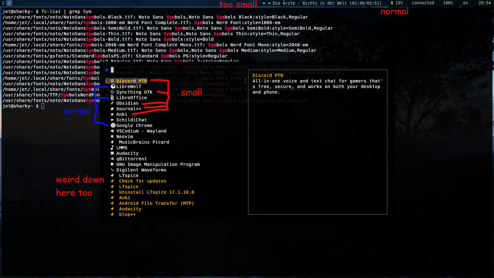 Icons suddenly shrunk with no changes to configs · Issue #1343 · ryanoasis/nerd-fonts · GitHub