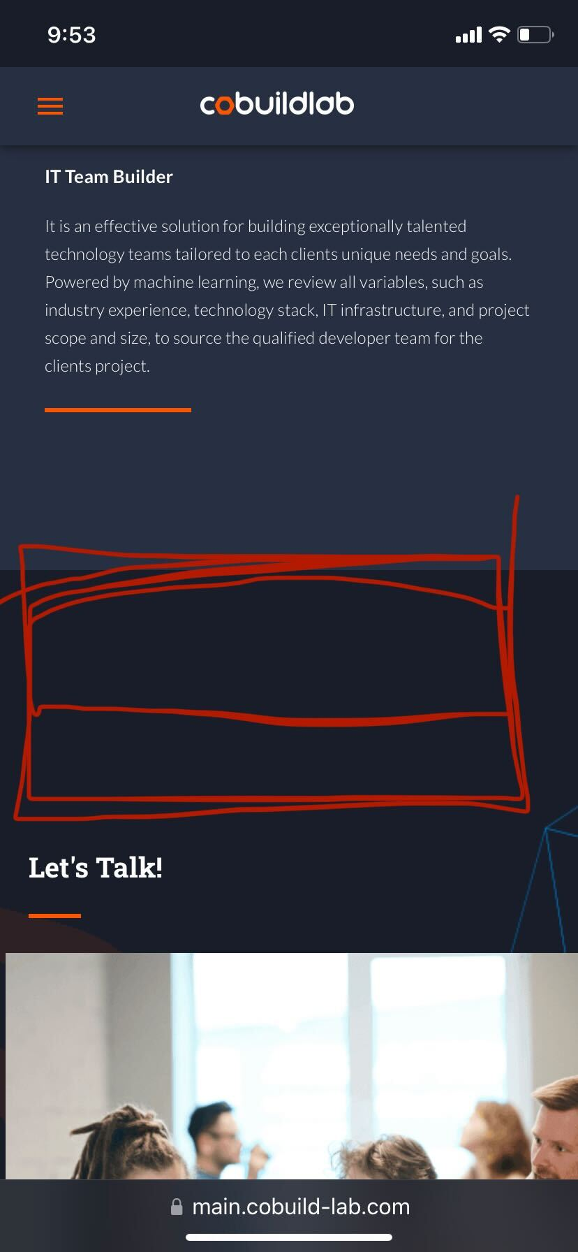 Remote Developers | Responsive design details · Issue #1282 · cobuildlab/cobuildlab-web · GitHub