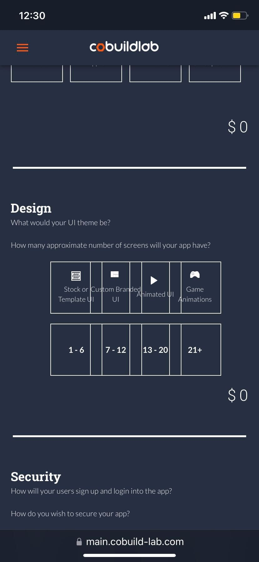 Price Calculator | responsive design details · Issue #1283 · cobuildlab/cobuildlab-web · GitHub