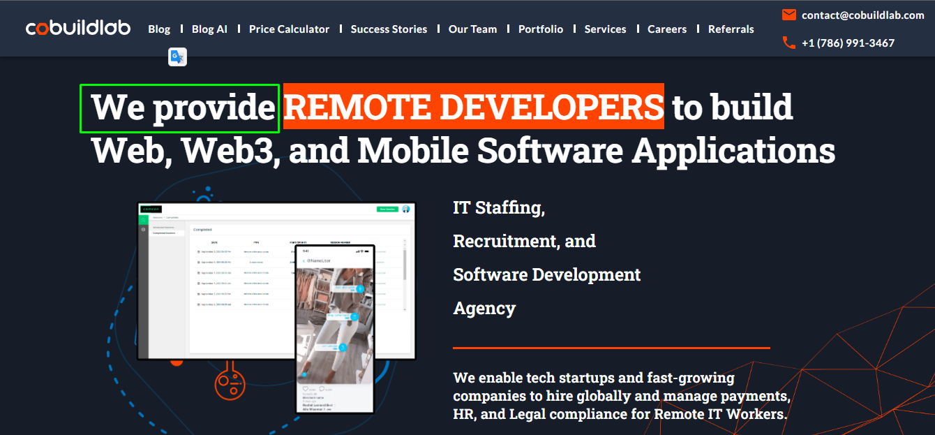 Home new Landing | Change Copy hero · Issue #1350 · cobuildlab/cobuildlab-web · GitHub