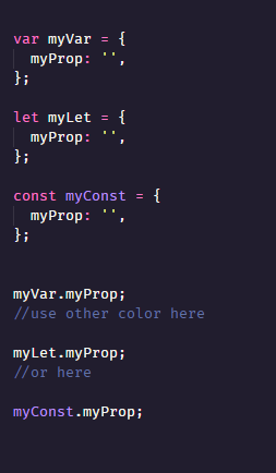 Change var or let color · Issue #769 · dracula/dracula-theme · GitHub