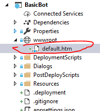 Extra in BasicBot/wwwroot/default.htm · Issue #1313 · microsoft/BotBuilder-Samples · GitHub