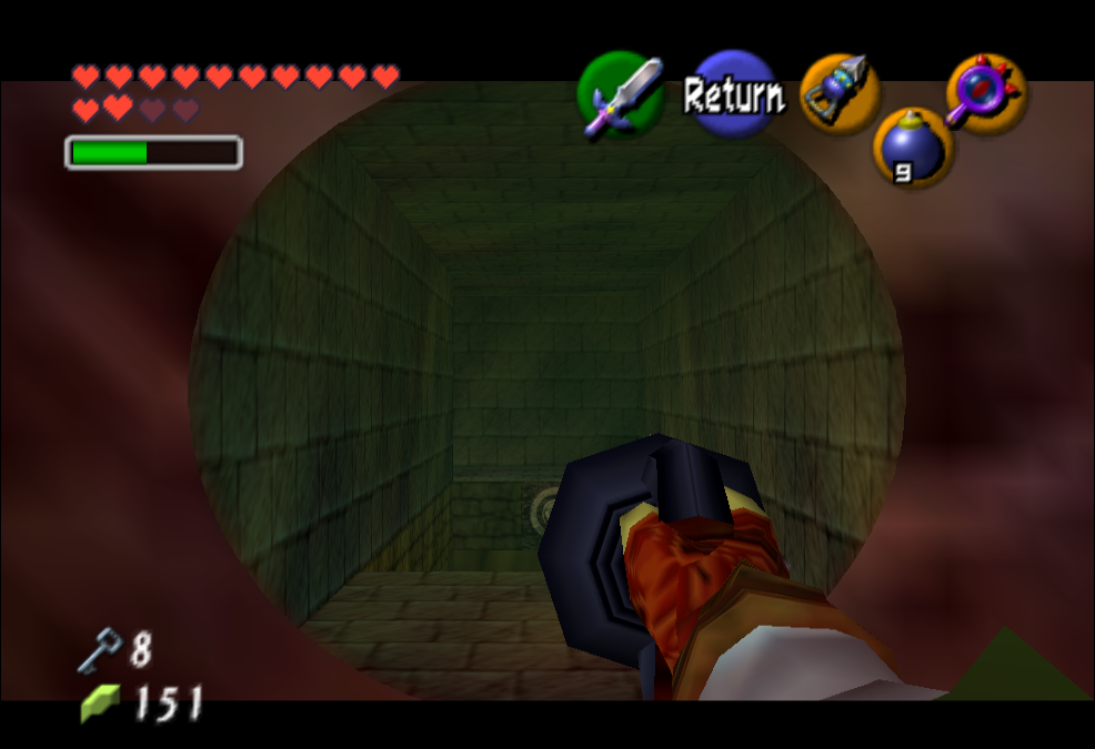 Lens of truth stretches with screen proportions · Issue #132 · blawar/ooot · GitHub