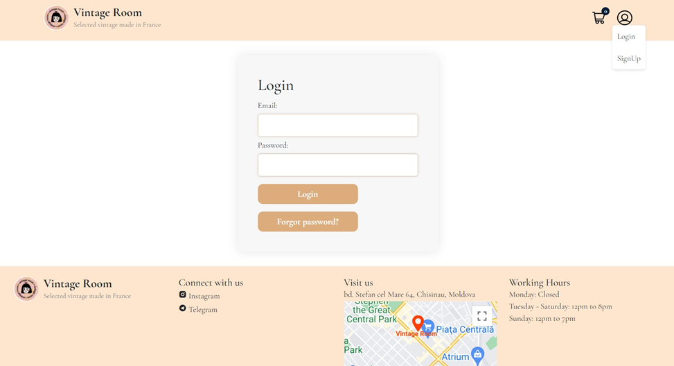 GitHub - LY-MC/VintageRoom: The full stack project for the university
