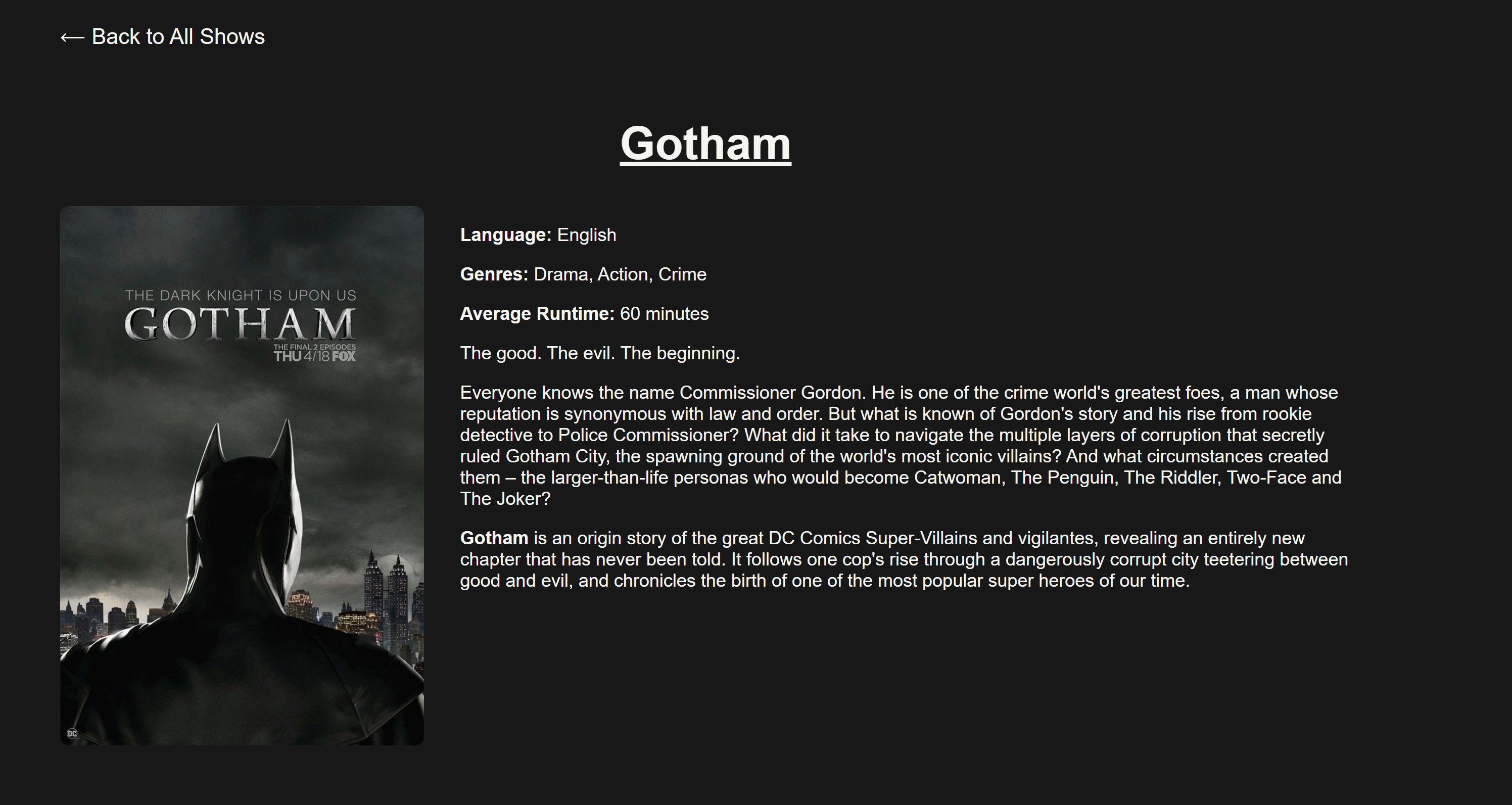 GitHub - kangmartin/TV-Show-Index: A TV series index using the tvmaze.com API