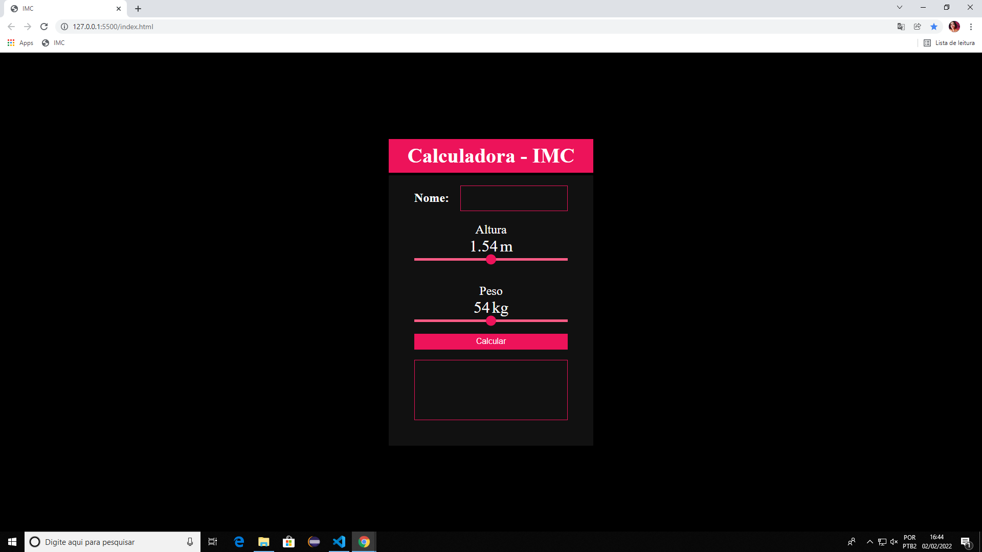 GitHub - jennifer-cristina/calculadora-imc-js: https://jennifer ...