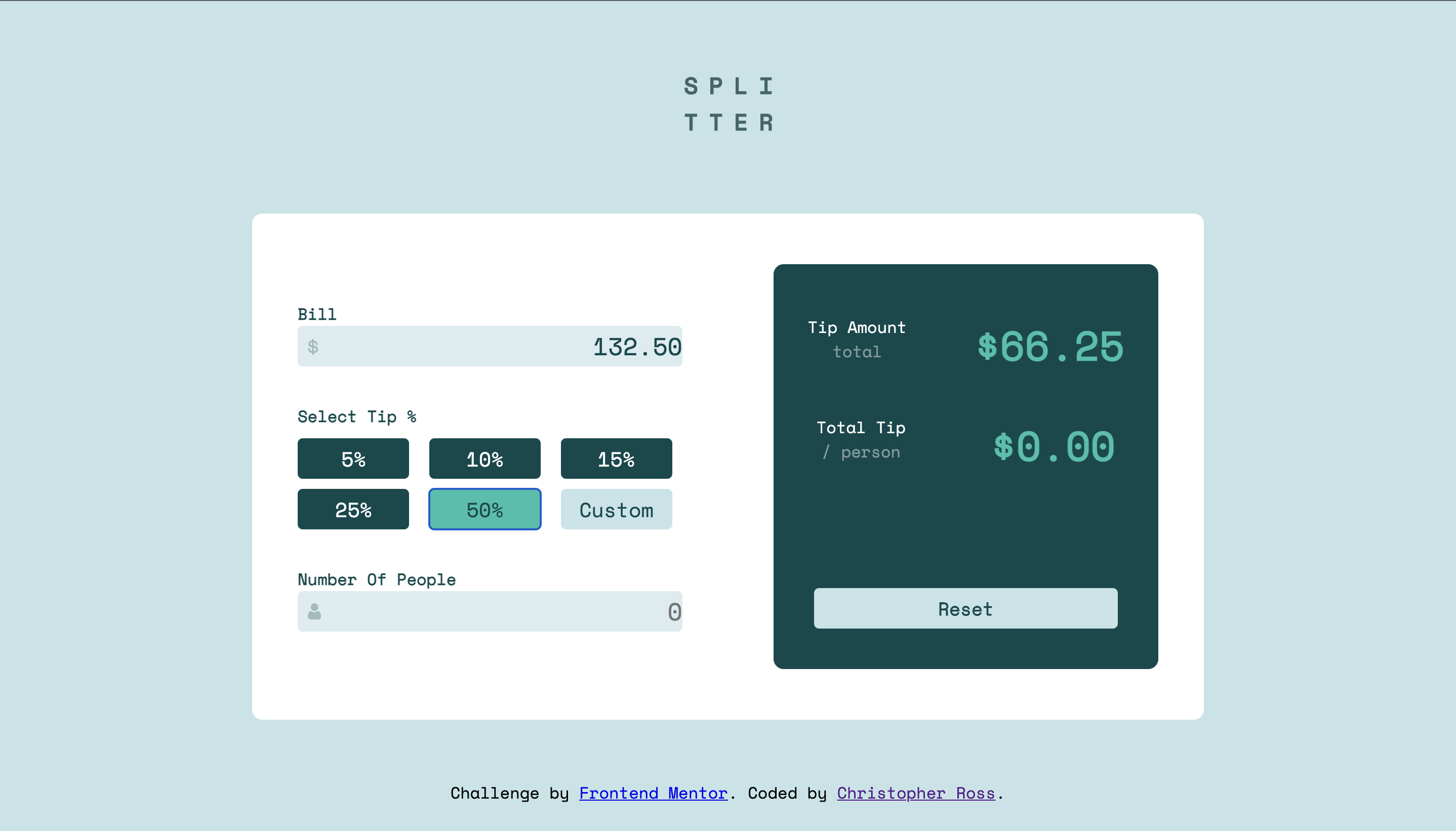 GitHub - Christopher-D-Ross/JS-Tip-Calculator-Application: This is a ...